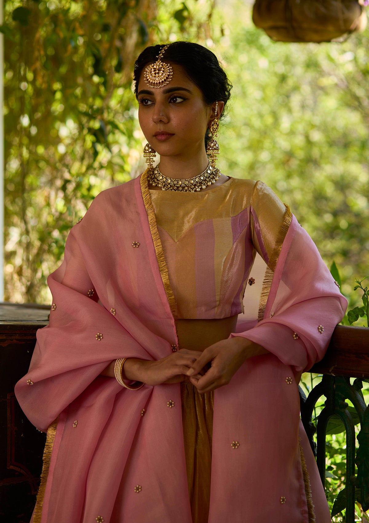 Sunehri Humsafar Lehenga